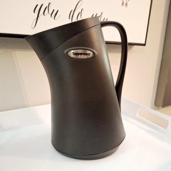 Tupperware | Kitchen | Tupperware Black Insulated Carafe Pitcher New ...